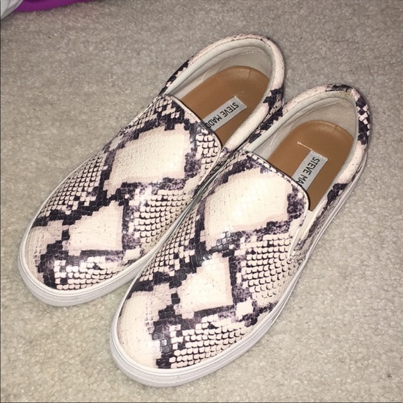 Steve Madden | Shoes | Steve Madden Snake Skin Sneaker | Poshmark